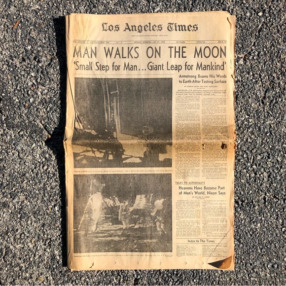 Other | Rare Space Race Newspaper Collection Of 5 1958 1969 Walk On ...